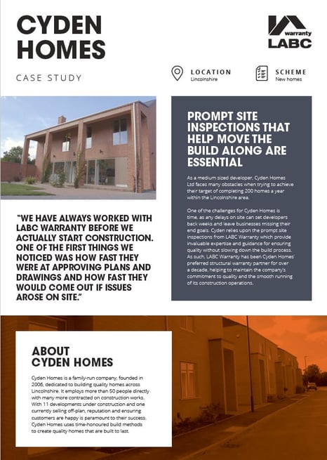 Cyden Homes case study download