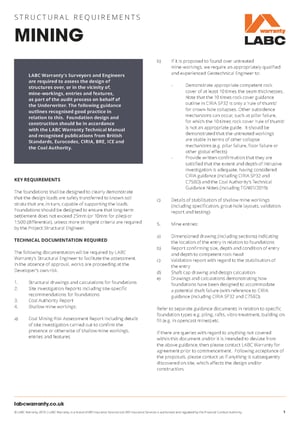Mining Guide - LABC Warranty
