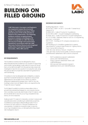 Building on Fill Guide - LABC Warranty