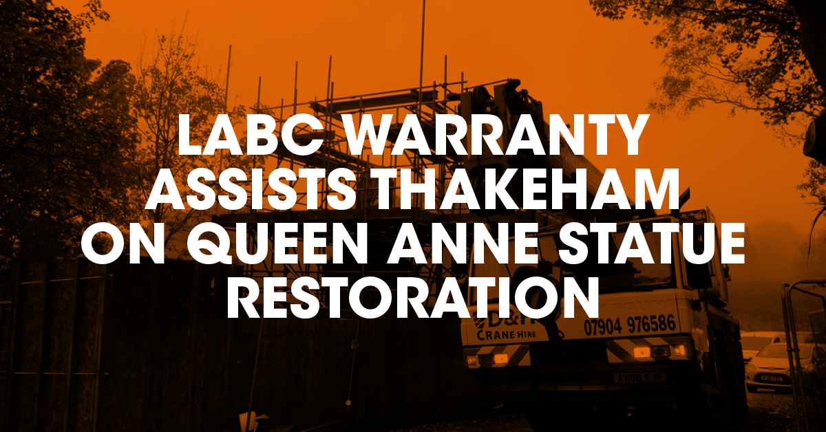 LABC Warranty assists Thakeham in the restoration of Queen Anne statue