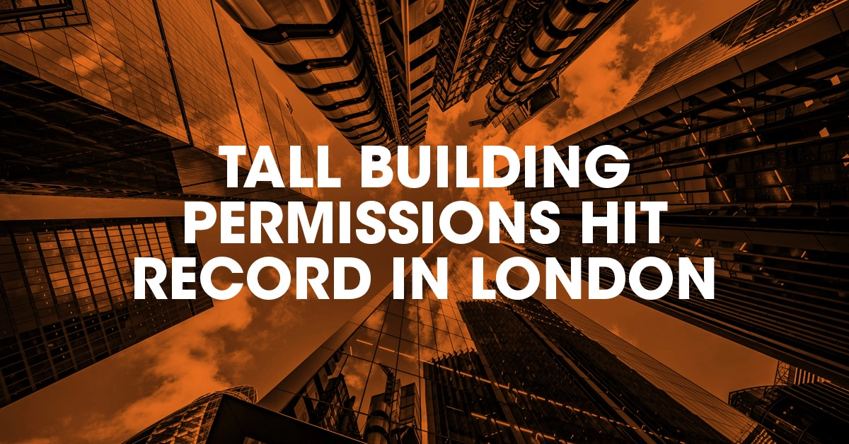 Tall building approvals across London hit record levels